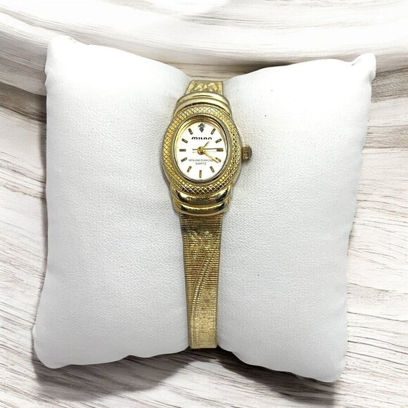 Milan | Accessories | Milan Womens Goldtone Quartz Watch With Genuine ...
